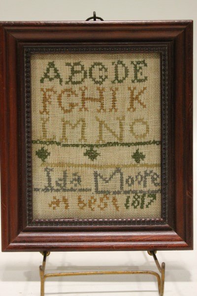 1817 Miniature ABC Sampler - Apr 07, 2013 | Stony Ridge Auction in OH