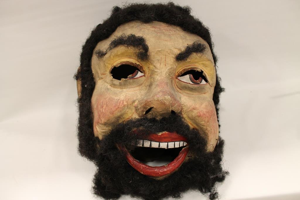 Odd Fellows Paper Mache Ceremonial Mask