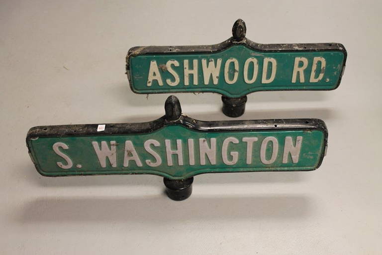 1800s Painted Street Signs