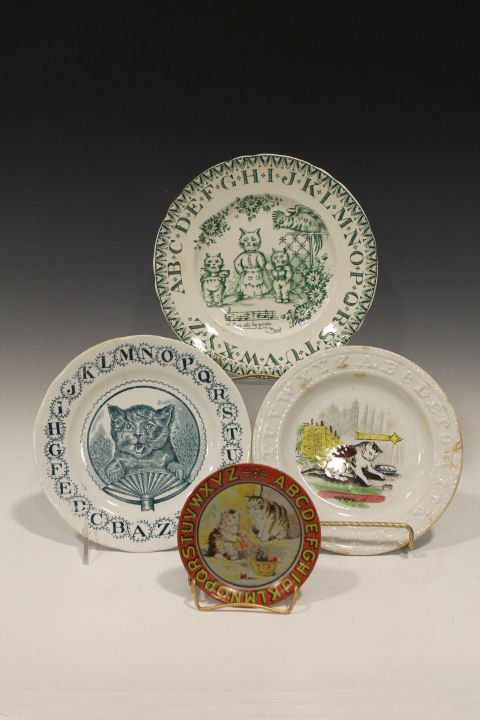 4 Child's ABC Plates w/ Cats - 19th to Early 20th - Jan 24, 2016 ...