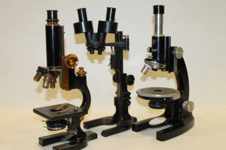 Two Spencer Lens Co Microscopes,