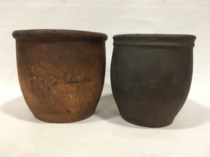 Early 19th C Redware Storage Crocks