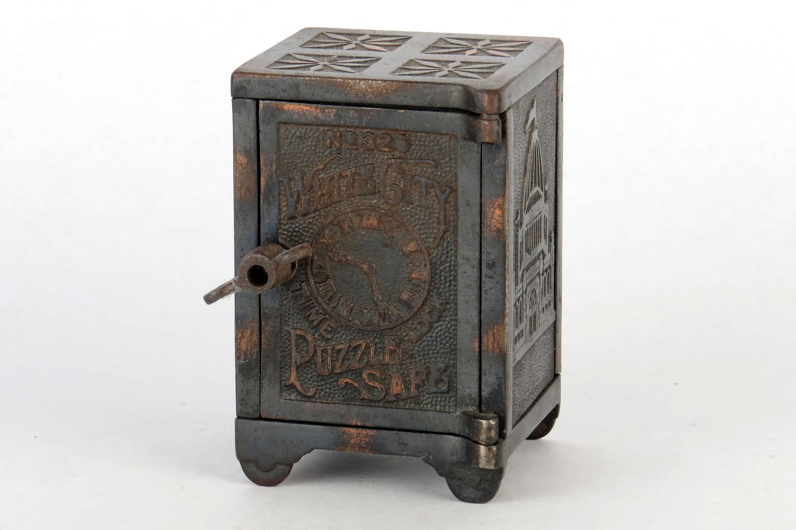 "white City Puzzle Safe No. 326" Bank Auction