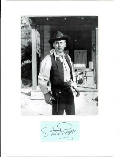 Stewart Granger signature piece mounted below bw (#0114) on Dec 19 ...