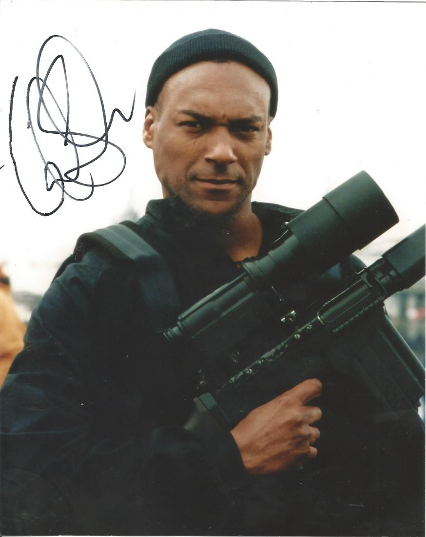 Colin Salmon signed 10 x 8 colour Resident Evil