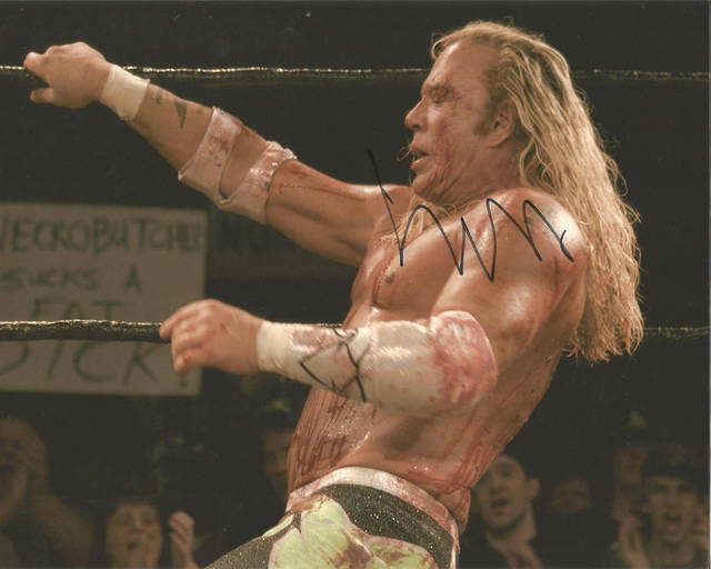 Mickey Rourke Signed 10x8 Colour Photo. American Actor,