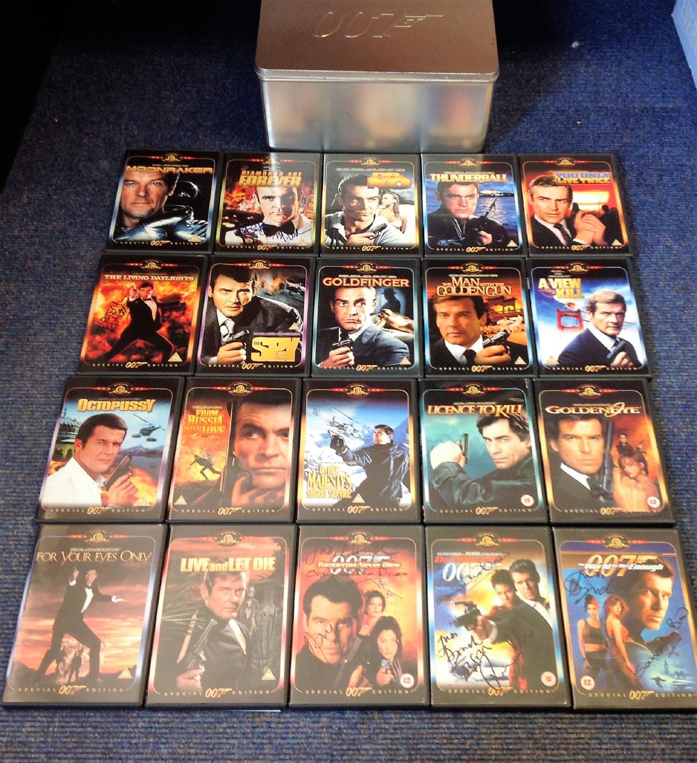 Complete James Bond collection of 20 DVD's some of
