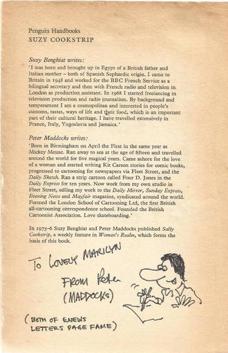 Peter Maddocks Cartoonist Signed 1978 Softcover Book