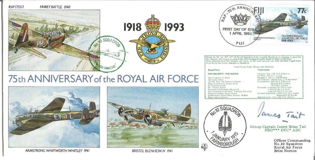 Grp Capt James Tait Dso Dfc 617sqn Co Led Tirpitz