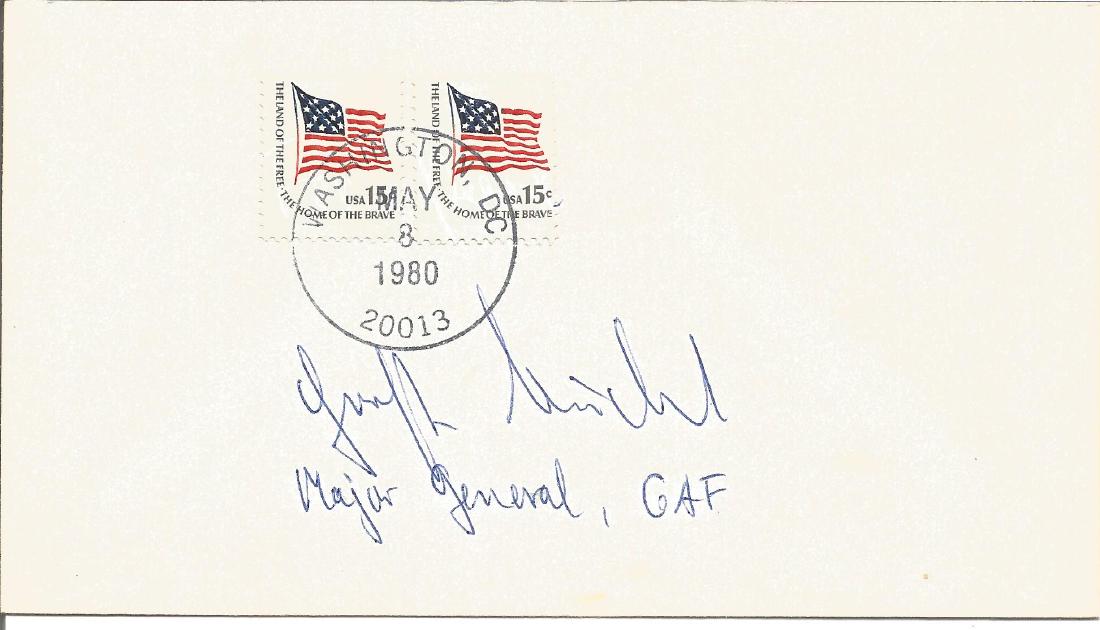 Luftwaffe Ace Major General Horst Rudat Signed Envelope