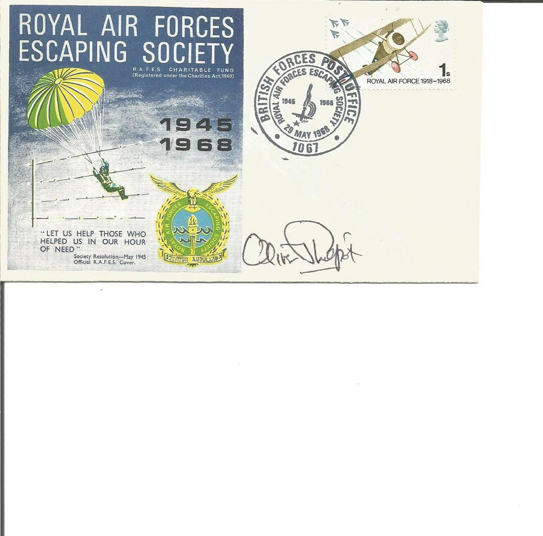Oliver Philpot Mc, Dfc Signed Royal Air Forces Escaping