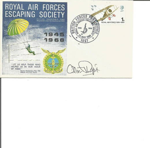 Oliver Philpot Mc, Dfc Signed Royal Air Forces Escaping