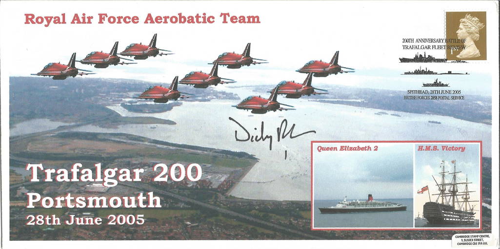 Sqn Ldr Dicky Patounas Red Arrow Pilot Signed 22005