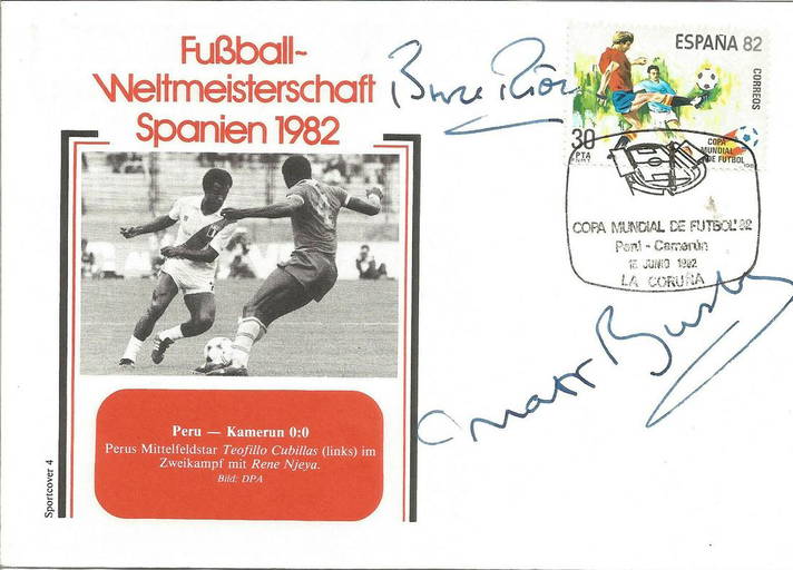 Matt Busby And Bruce Rioch Signed Fdc In German For The
