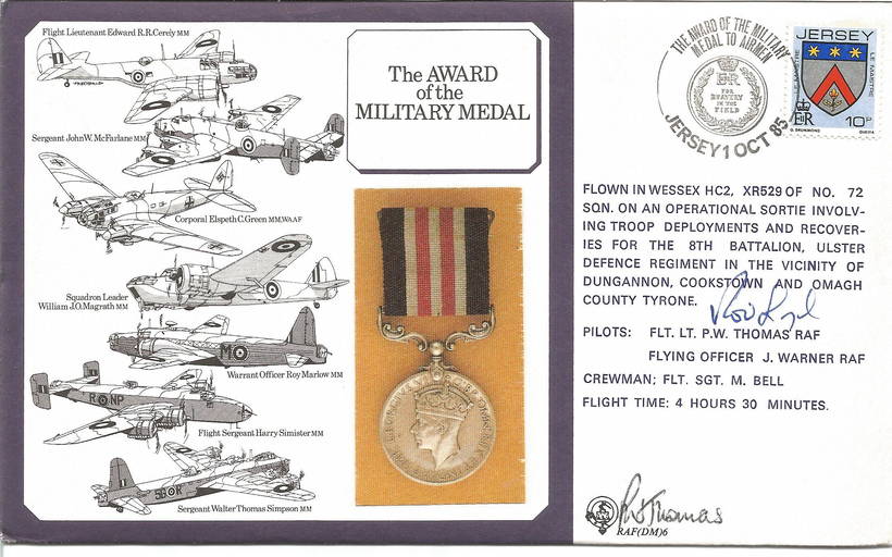 Rod Learoyd Vc And Pilot Flt Lt P W Thomas Signed The