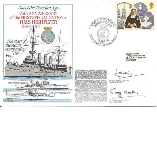 Admiral Of The Fleet Lord Lewin And Rear Admiral A J