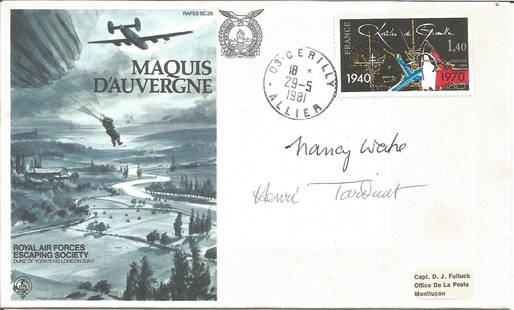 Ww2 Soe Agents Nancy Wake 'the White Mouse' & Henri Tardivat Rare ...