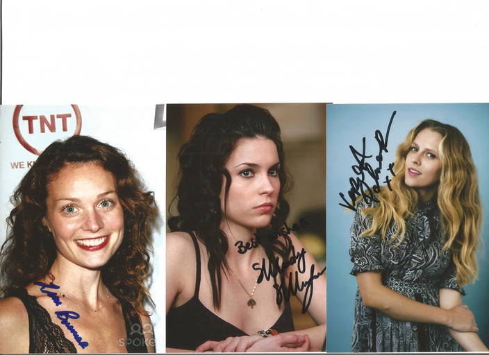 Actress Autograph Collection 7 X Signed Colour Photos