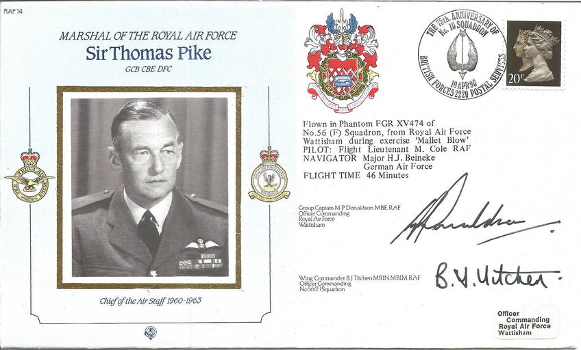 Sir Thomas Pike GCB CBE DFC Chief of Air Staff 1960-63 - Nov 27, 2019 ...