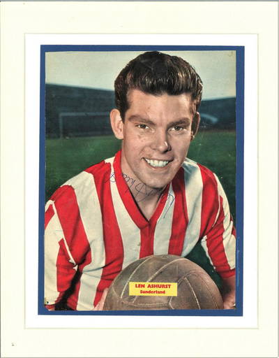 Football Len Ashurst signed 14x11 mounted colour - Dec 06, 2019 ...