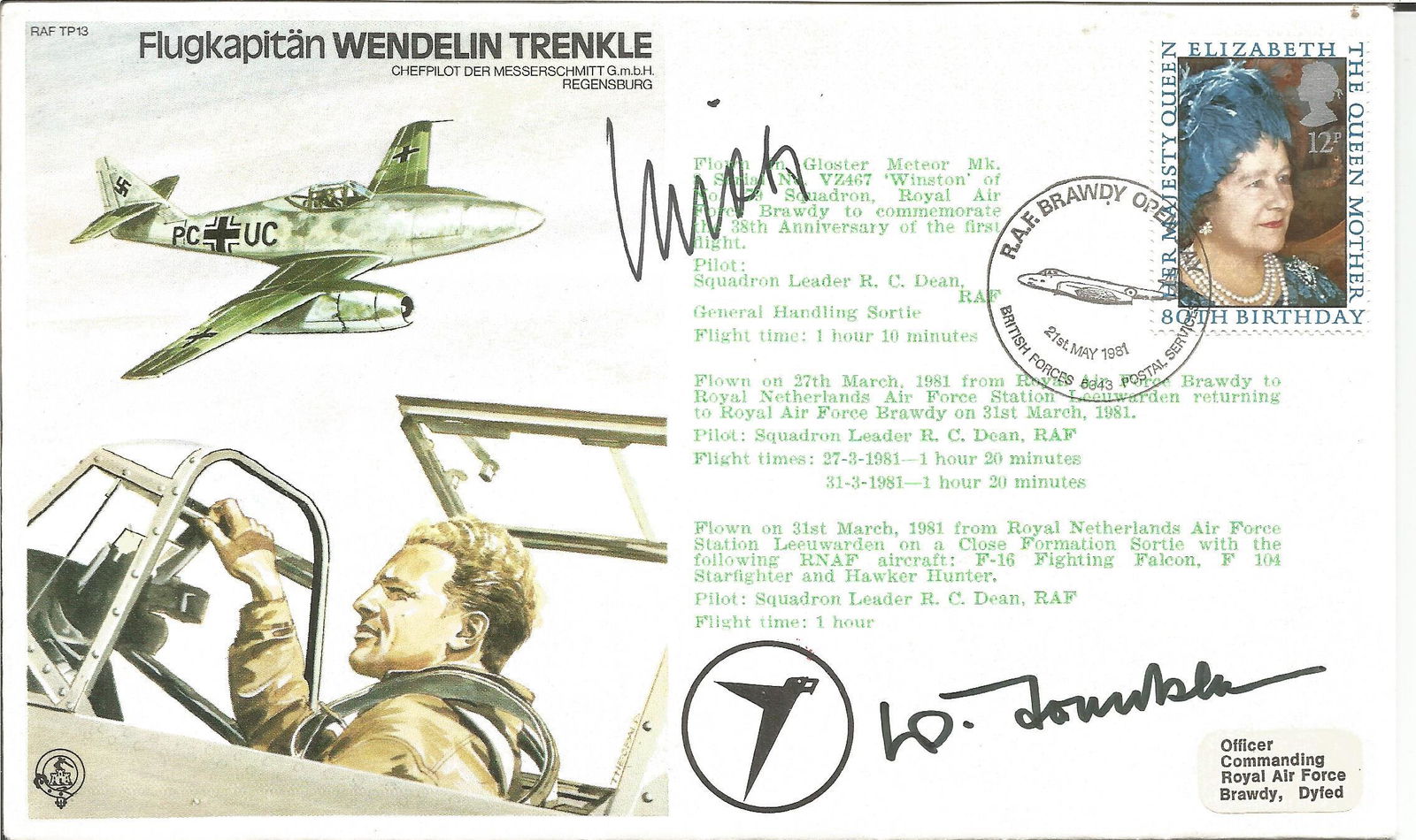 Luftwaffe Ww2 Aces Helmut Wick And Wendelin Trenkle
