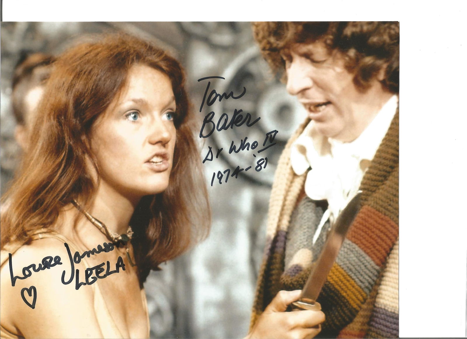 Tom Baker and Louise Jameson 8x10 signed DR Who colour - Jan 17, 2020 ...