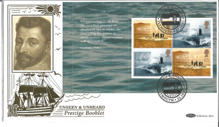Unseen & Unheard Lord Fisher Prestige Booklet Benham