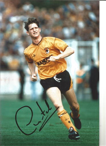 Andy Mutch Wolves Signed 12 X 8 Inch Football Photo.