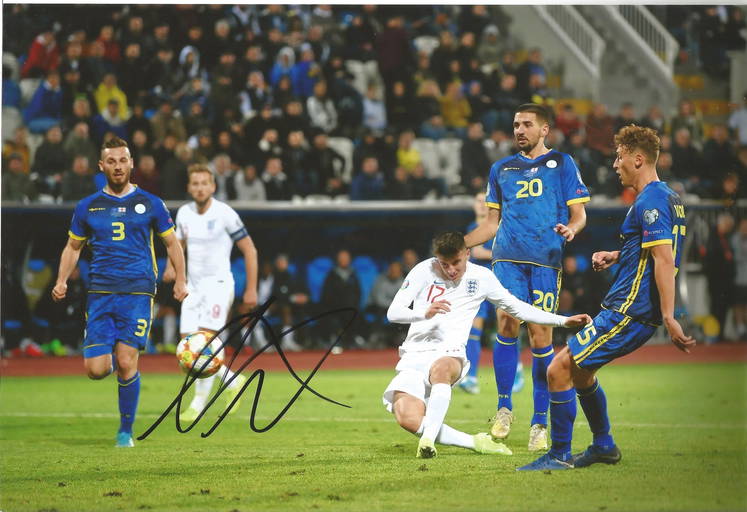 Mason Mount Signed England 8x12 Photo. Good Condition.