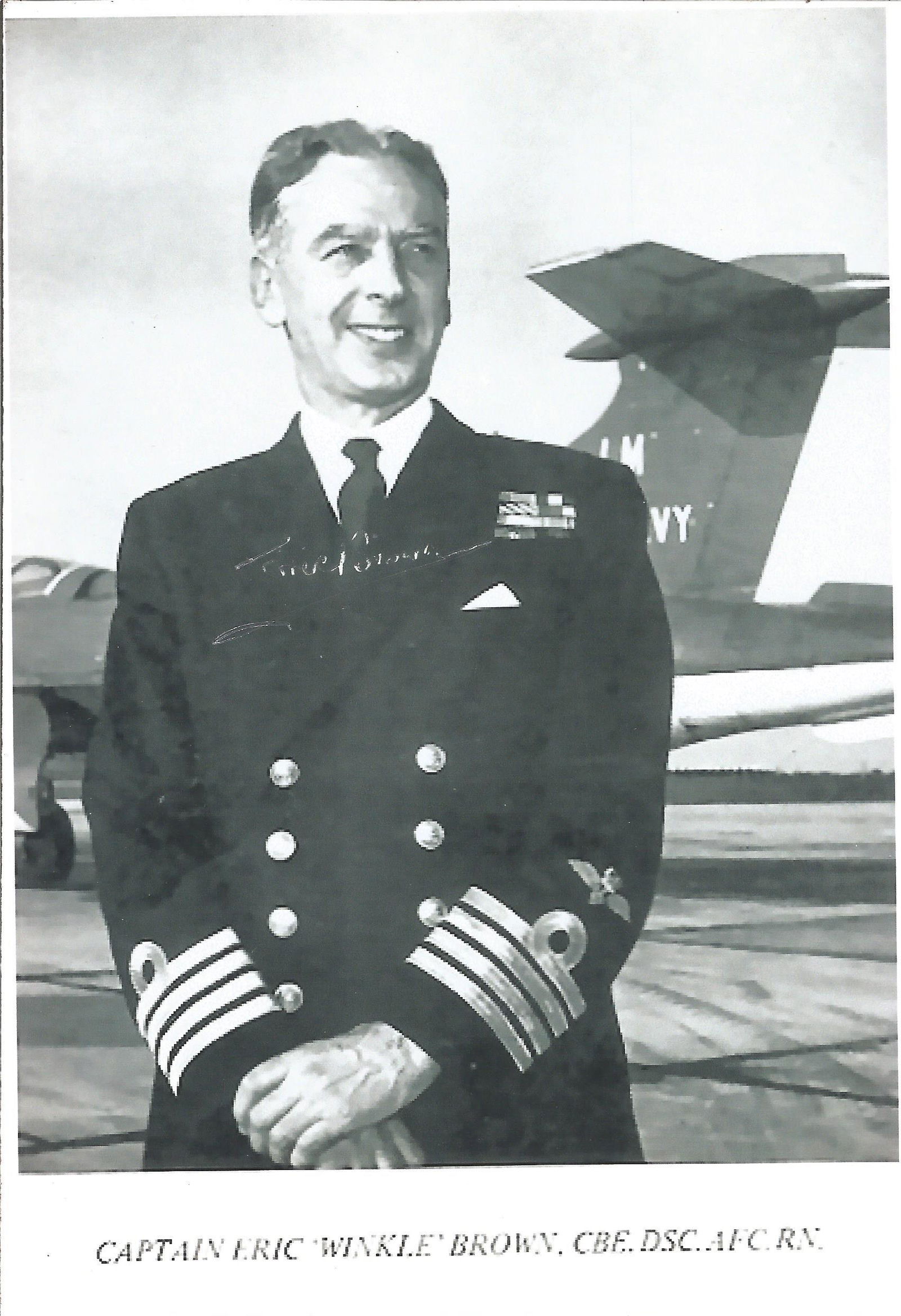 WW2 Capt Eric Winkle Brown DSC AFC signed 7 x 5 inch - Mar 06, 2020 ...