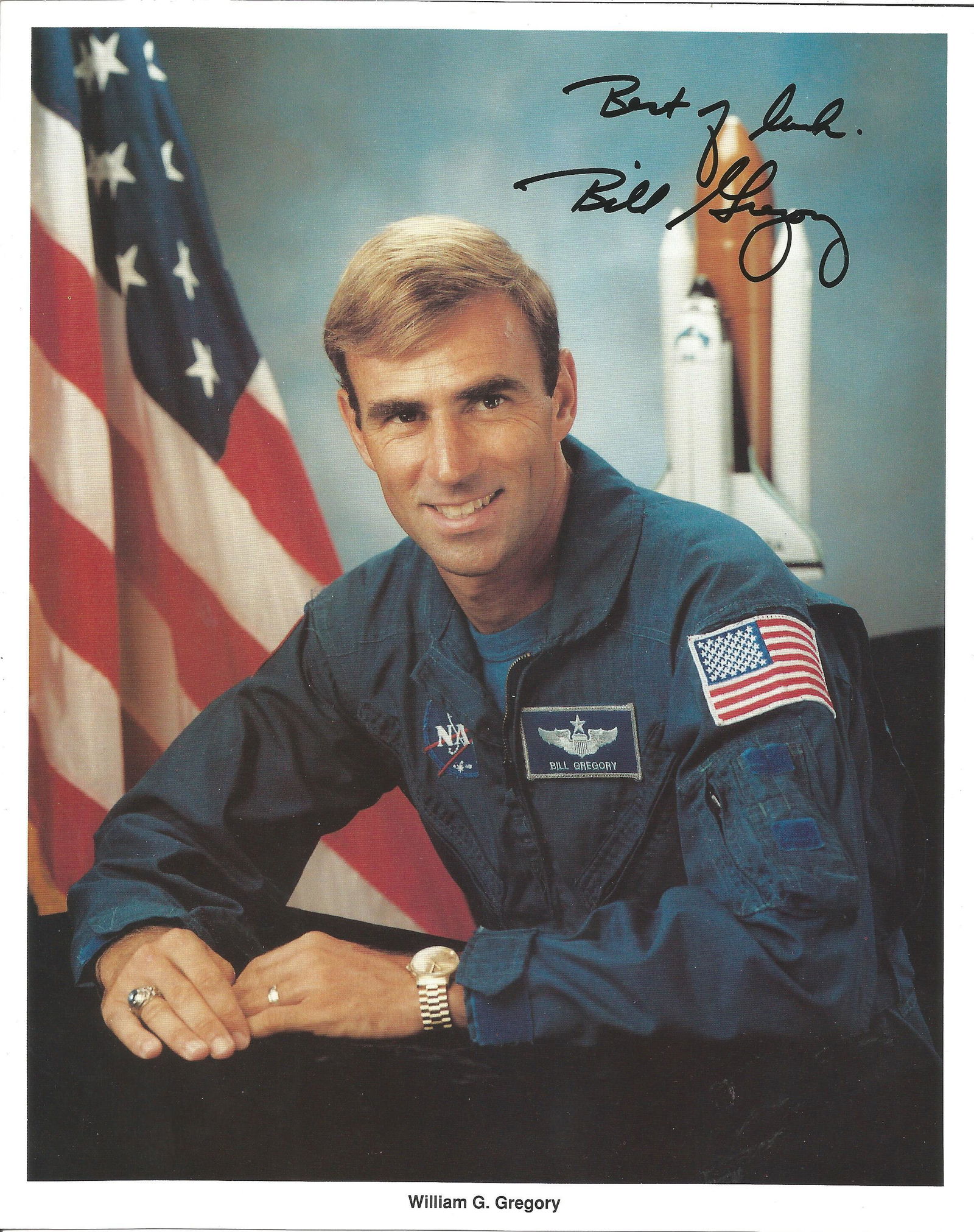 William Gregory NASA Astronaut signed 10 x 8 inch - Mar 25, 2020 ...