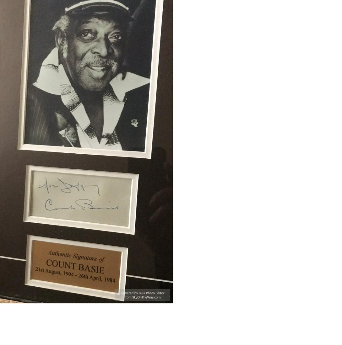 Count Basie signed music autograph display. Comprises - Mar 27, 2020 ...