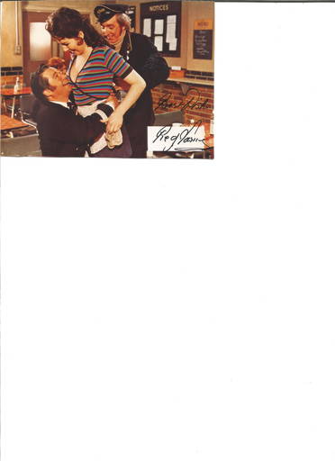 Reg Varney Actor Signed On The Buses Photo. Good