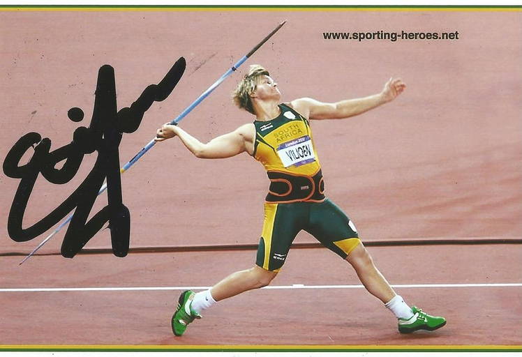 Olympics Sunette Viljoen Signed 6 X 4 Inch Colour Photo