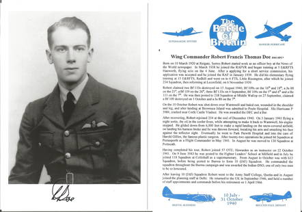Ww2 Raf Battle Of Britain Ace Wg Cdr Witold Urbanowicz Signed Ww2 Black ...