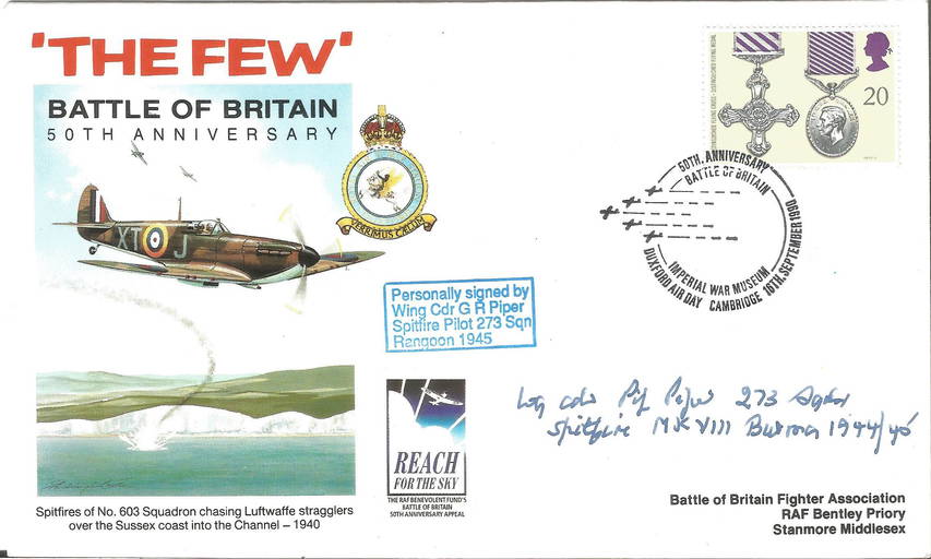 Wing Commander G R Piper 273 Squadron Spitfire Mk Viii