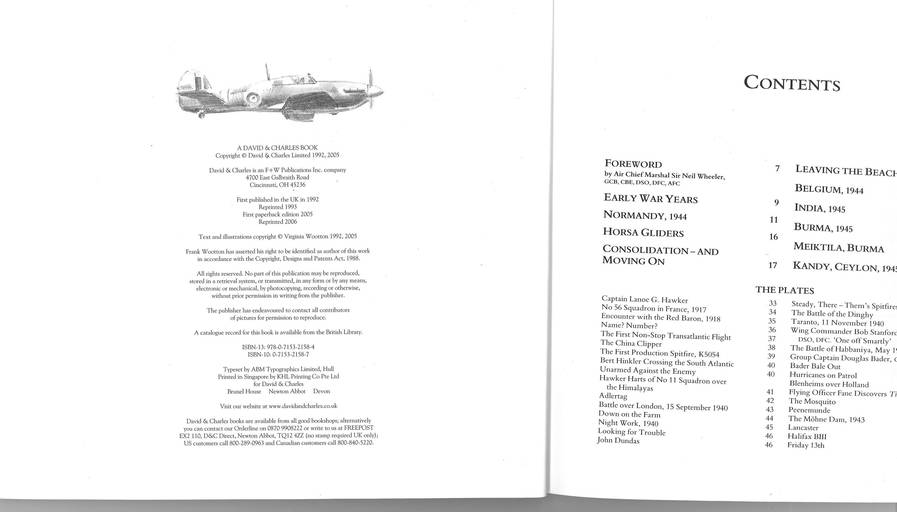 The Aviation Art Of Frank Wootton Book Together With A