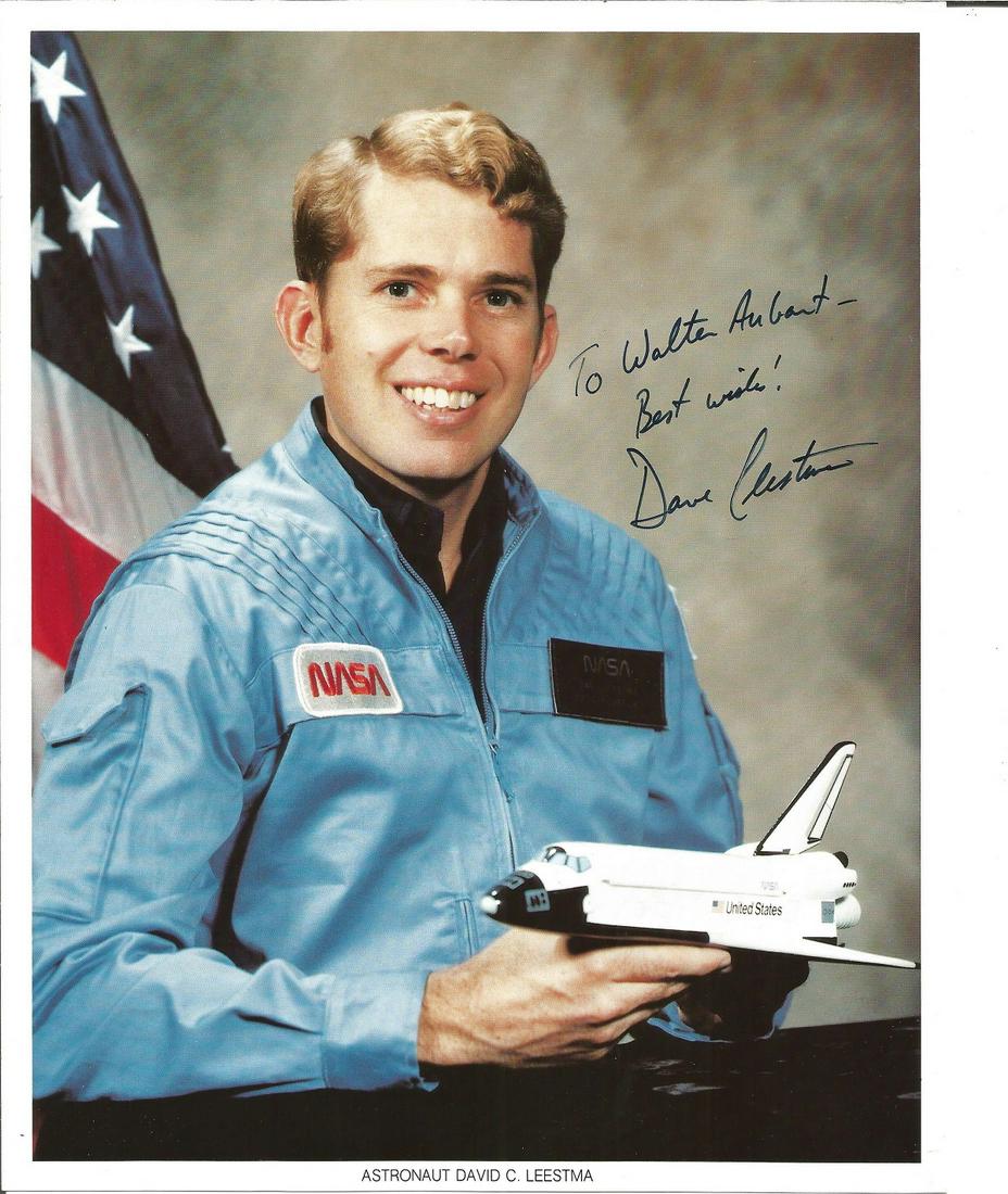 Astronaut Dave Leestma signed 10 x 8 inch colour - Oct 09, 2020 ...