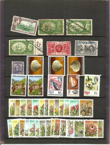 British Commonwealth Stamp Collection 3 Loose Leaves