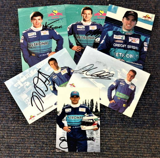Motor Racing Red Bull Petronas collection 6 signed 6x4 (#0011) on Nov ...