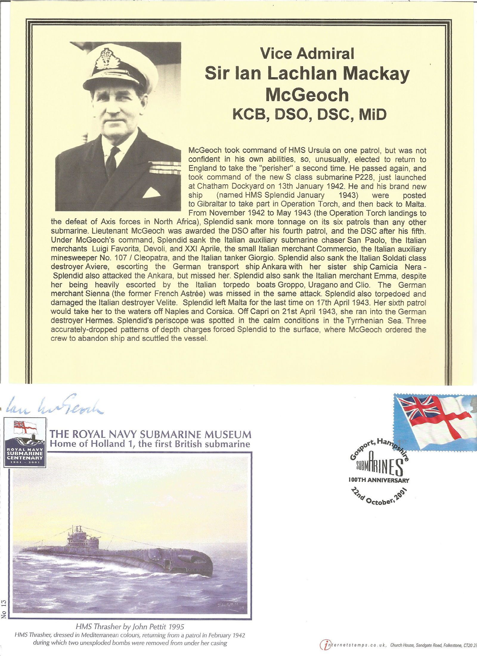 Vice Admiral Sir Ian Lachlan Mackay McGeoch KCB DSO DSC - Dec 14, 2020 ...