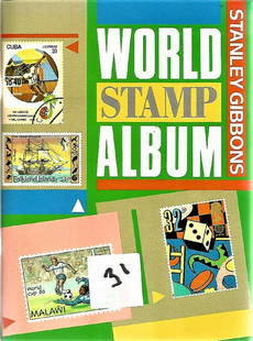 The New World Wide Postage Stamp Album, Includes Chinese Stamps