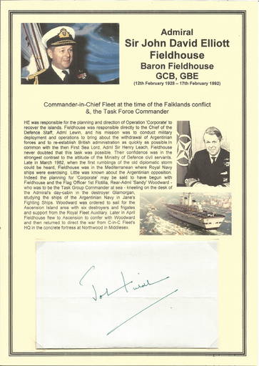 Admiral Sir John David Elliott Fieldhouse, Baron - Feb 24, 2021 ...