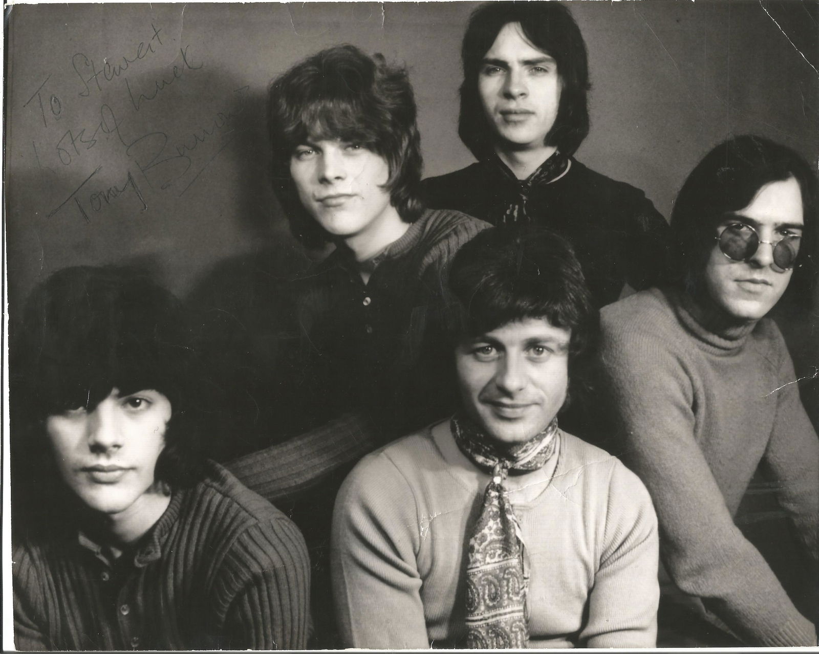 Tony Burrows Singer Signed Edison Lighthouse 8x10