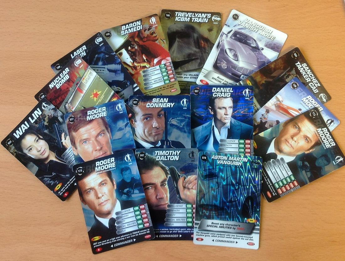 James Bond Collection Set Of 15 007 Spy Trading Cards