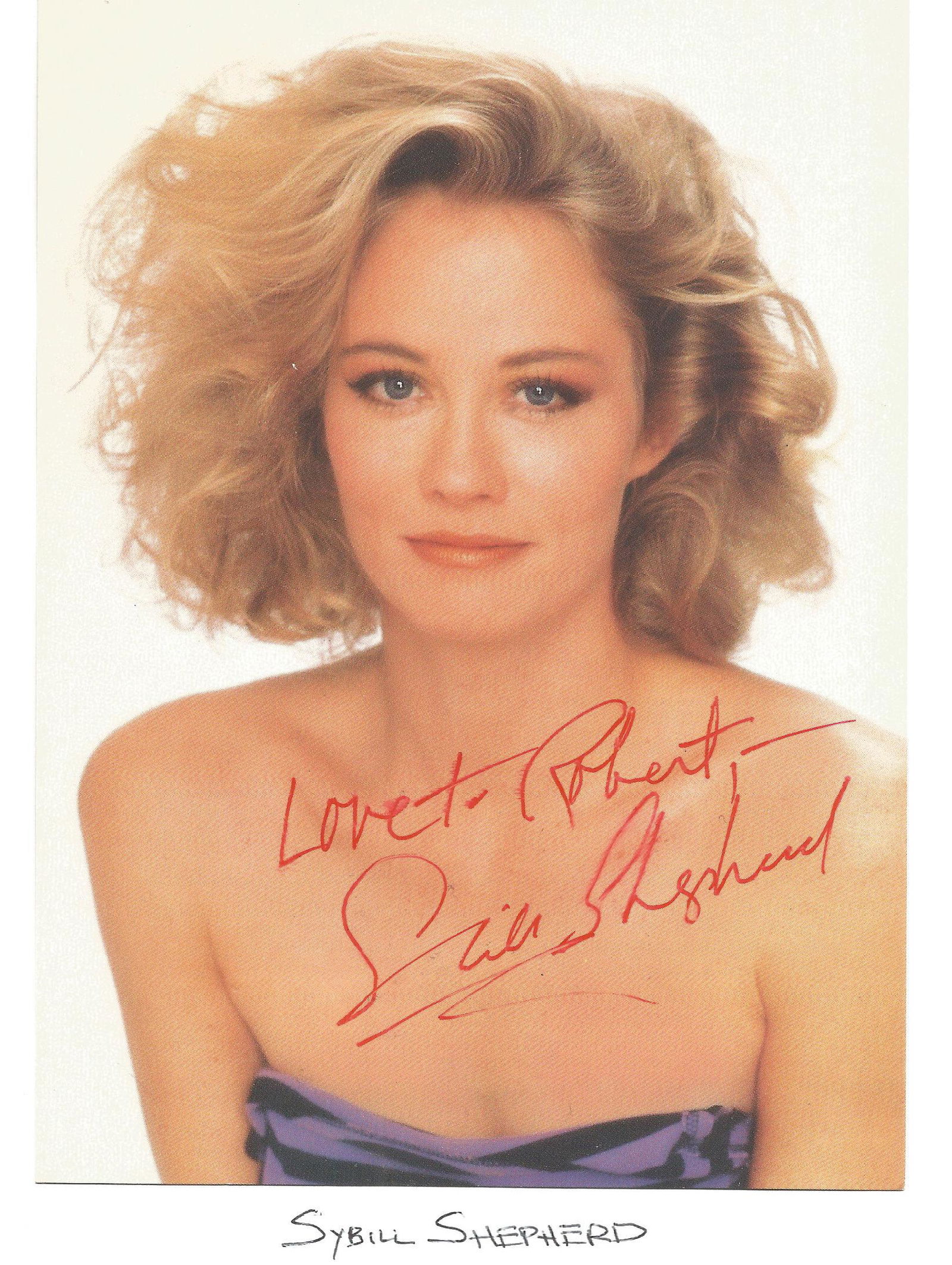 Sybil Shepherd signed 7x5 colour photo. Good condition. - Mar 26, 2021 ...