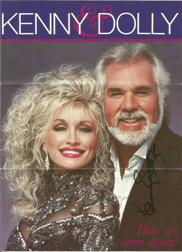 Kenny Rogers Signed Kenny & Dolly Programme, Two Fold