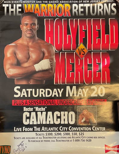 Boxing Ray Mercer signed Holyfield v Mercer Warrior - Apr 21, 2021 ...