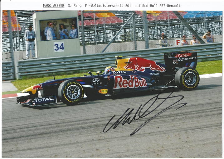 Motor Racing Collection of 4 Signed Mark Webber Formula - May 26, 2021 ...