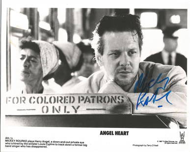 Mickey Rourke Signed 10x8 Colour Photo. American Actor,